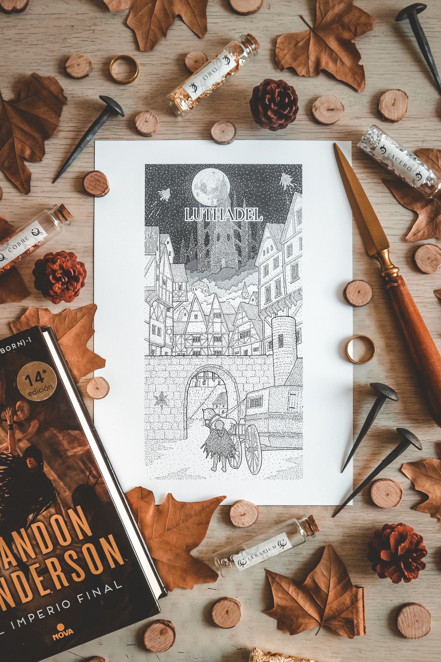 Luthadel - Ilustración FanArt de Mistborn – aaguirreart